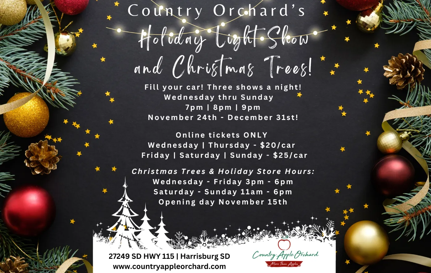 The #1 Best Sioux Falls Christmas Tree Store - Country Apple Orchard